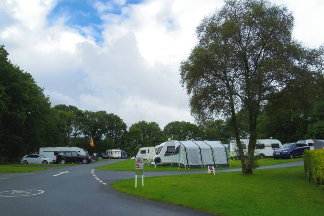 Campingplatz Coed-y-Llwyn Caravan Club Site in Herz von England ...