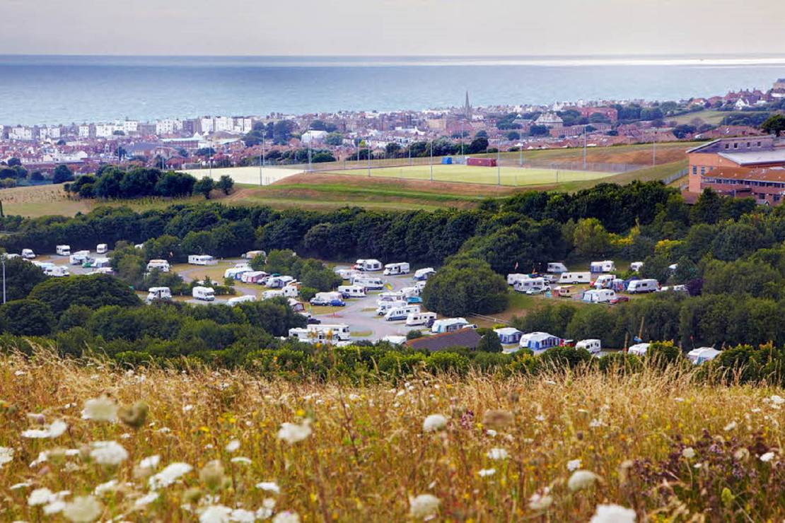 Campsite Brighton Caravan Club Site in South East England - camping.info